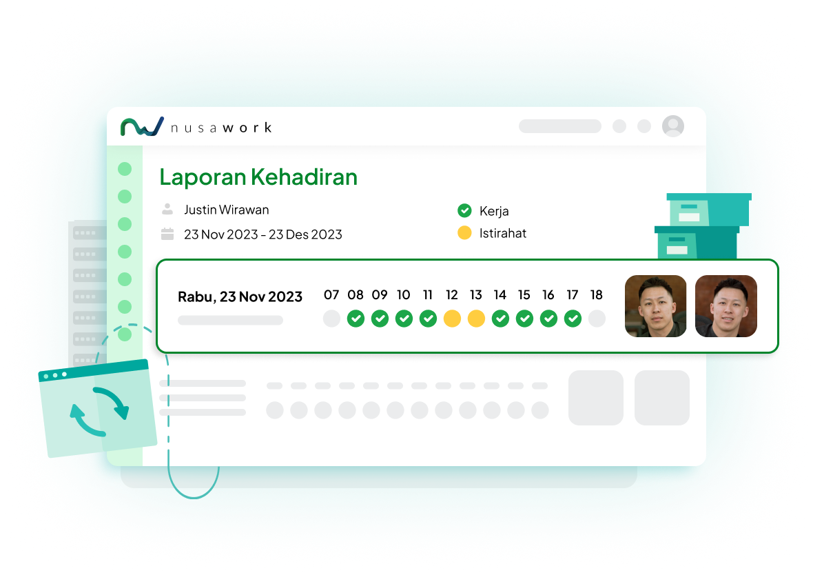 Aplikasi Absensi Online dari Nusawork